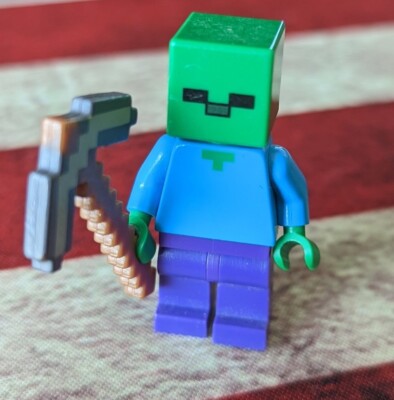 Lego Minecraft Zombie Minifigure min010 | eBay