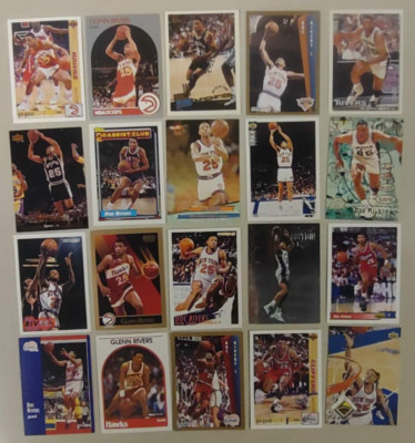 20 Card Lot of Different DOC RIVERS NBA Hawks A must for any collector ...