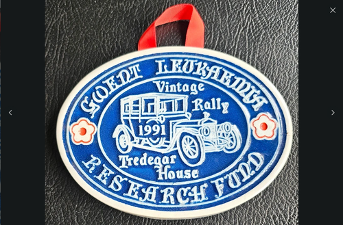 Six Vintage Car Rally Ceramic Plaques - Rumney Pottery | eBay