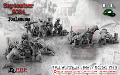 28mm WW2 Australian Heavy Mortar Team - Bolt Action Chain of Command ...
