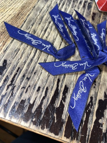 5 Vera Bradley Replacement Ribbons Blue With Cream Letters | eBay