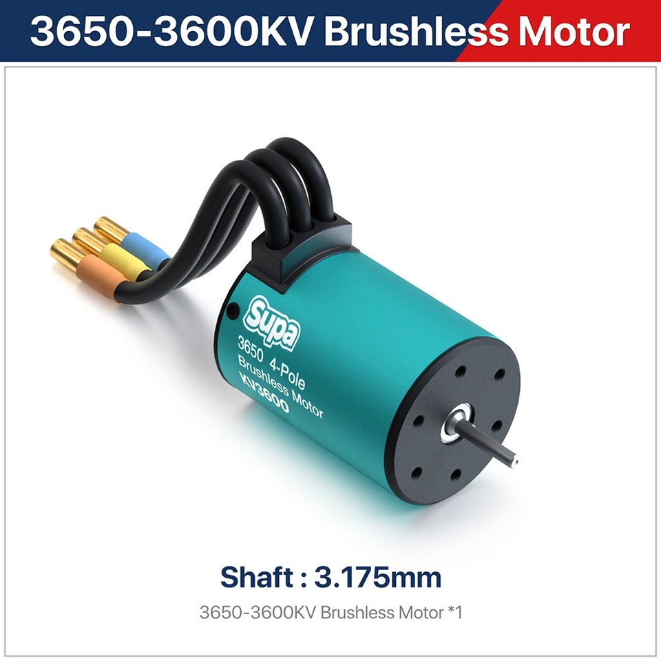SKYRC FuriaX Supa 3650 Brushless Motor or 60A ESC for 1/10 RC Touring ...