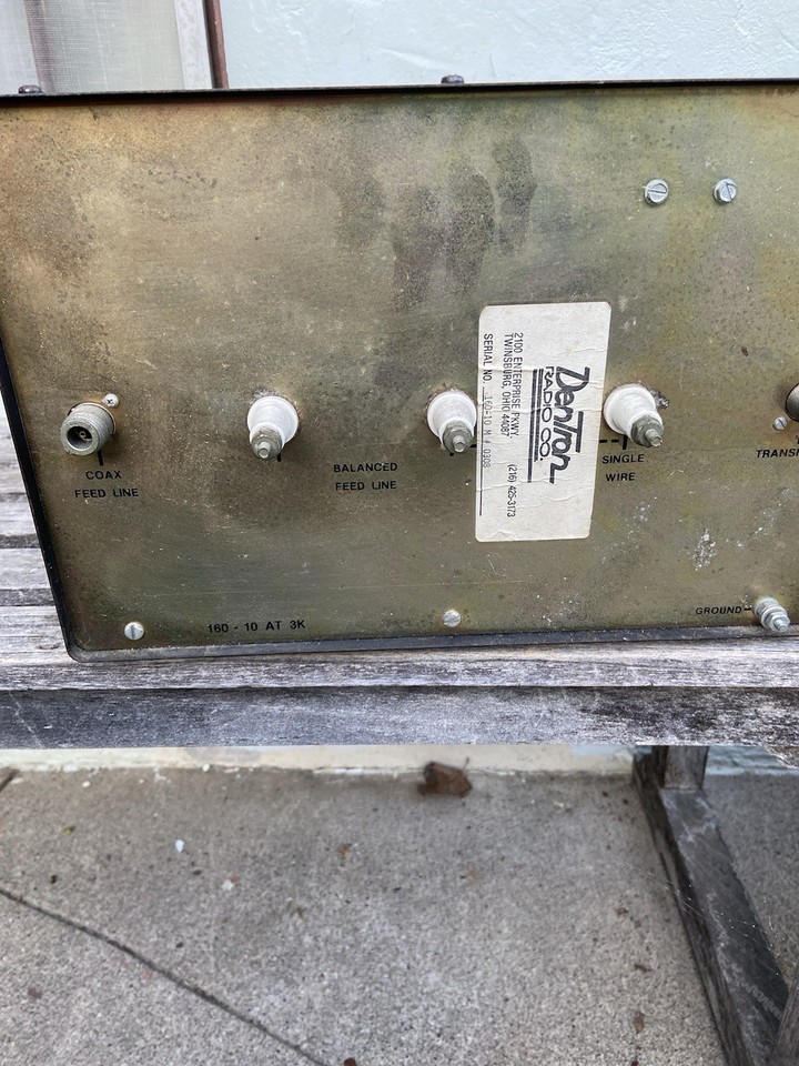 DENTRON 160-10 3k Monitor TUNER. UNTESTED From ham Eatate As Is For ...