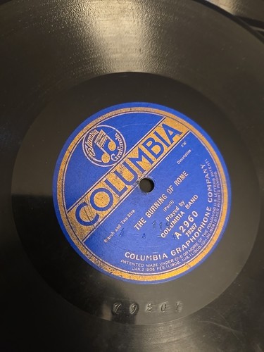 Midnight Fire Alarm Prince's Orch / Burning of Rome Columbia Band 78 ...