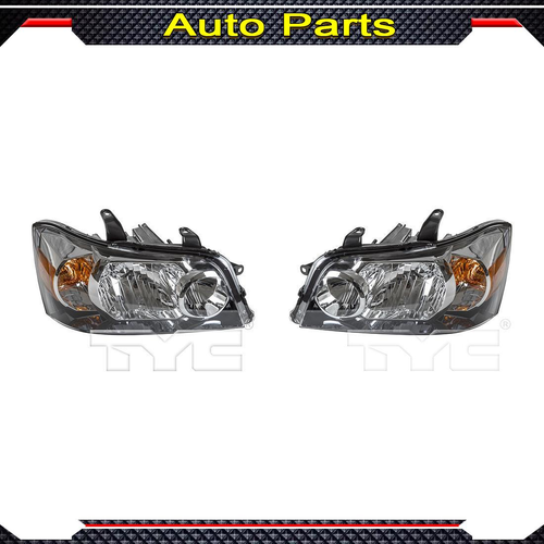 TYC Left Right 2Of Headlight Assembly For Toyota Highlander 2004 2005 ...