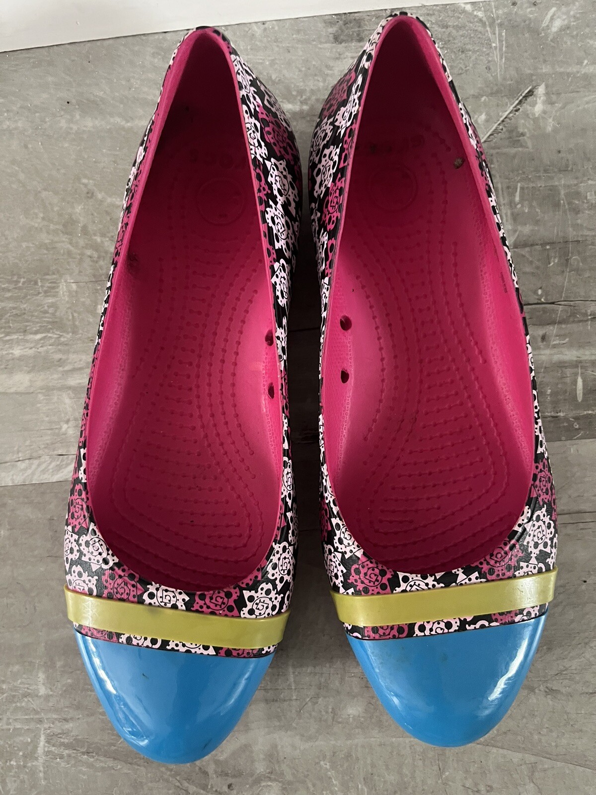 Crocs Adriana Multi Colored Ballet Flats Size 9 - Gem