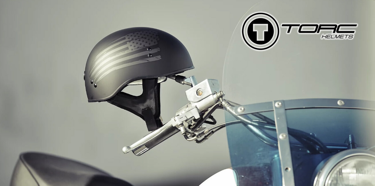 TORC T55 T-55 Half Shell Spec-Ops Motorcycle Helmet Matte Black Checker ...