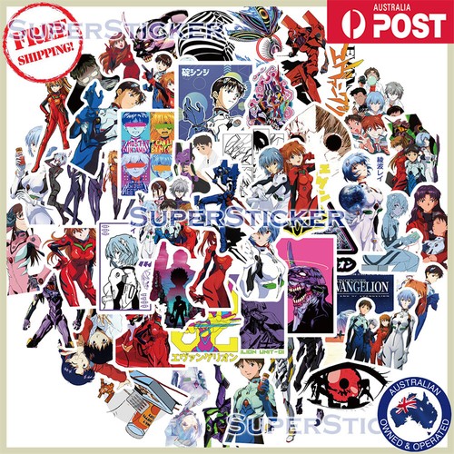 50pcs EVA Neon Genesis Evangelion Pack 1 Anime Stickers Skateboard ...