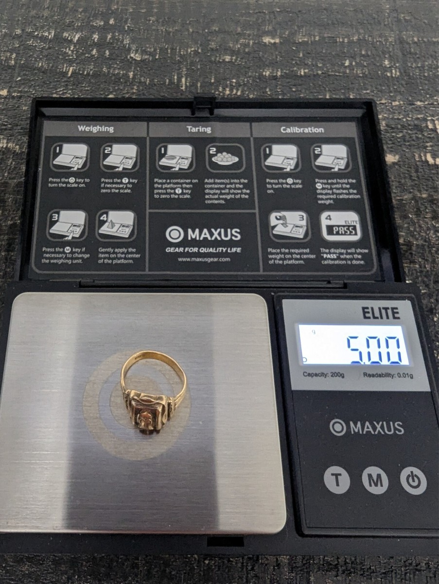 Vintage 10K Yellow Gold 1952 HJ Herff Jones Class Ring Size Vintage 10K Yellow Gold 1952 HJ Herff Jones Class Ring Size