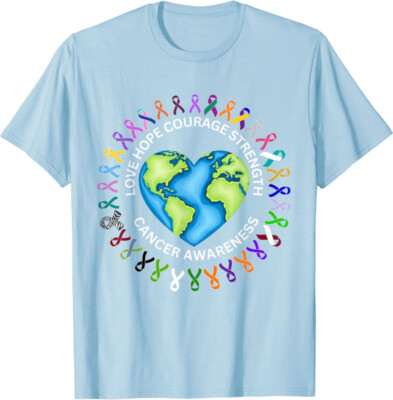 All Cancer Matters Survivors Awareness Support Ribbon Unisex T-Shirt | eBay