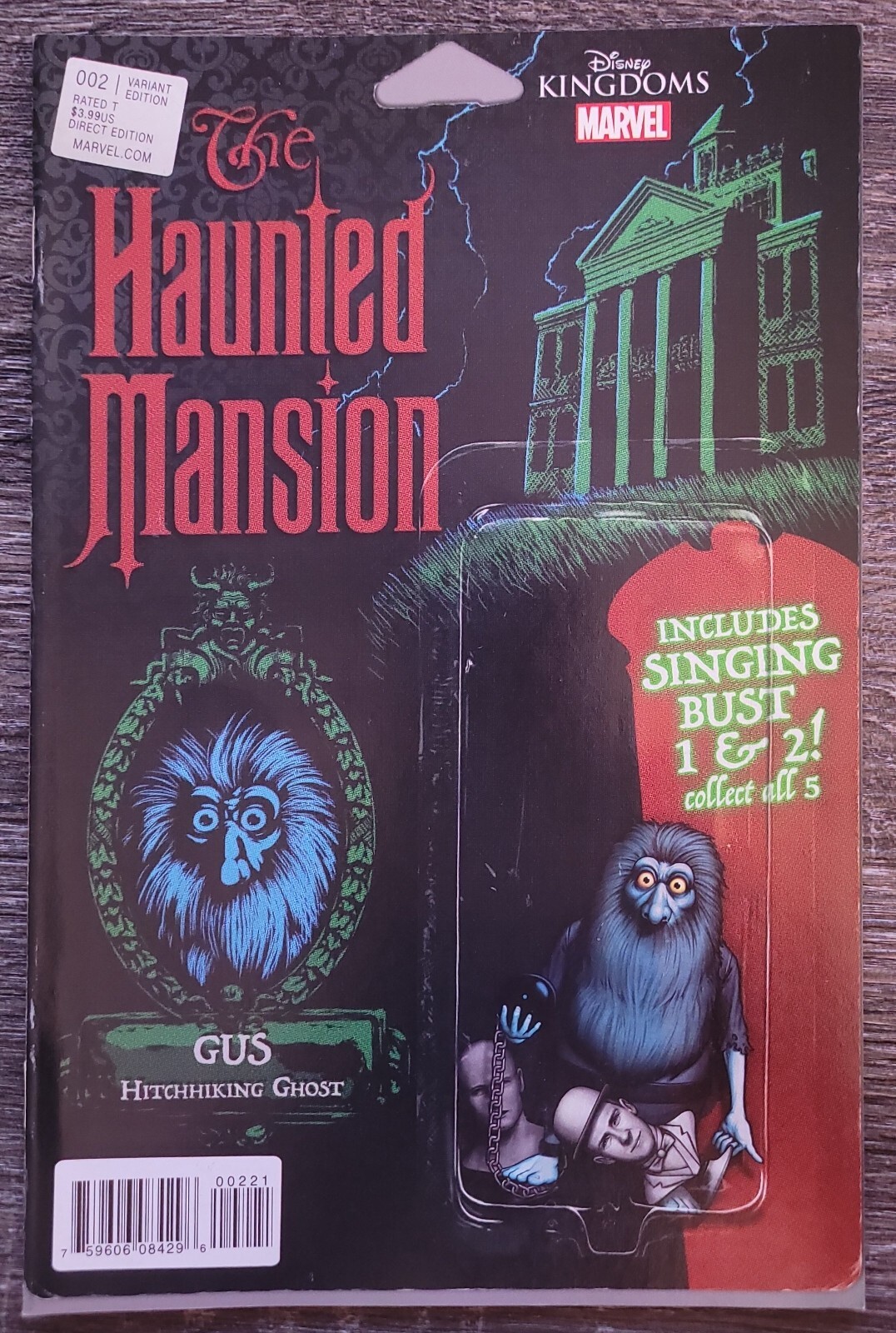 HAUNTED MANSION #2 - JTC Action Figure Variant - Gus MARVEL DISNEY ...