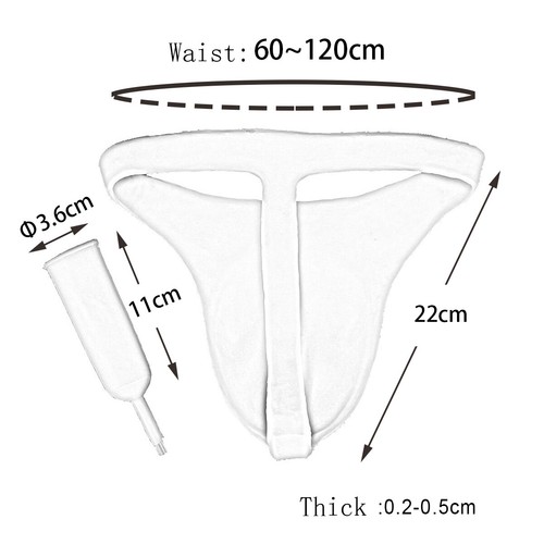 T-back Silicone Camel Toe Thong Gaff Panty & Catheter Fake Vagina ...