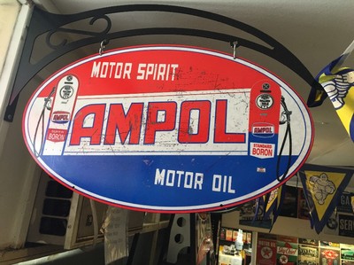Ampol Double Sided Reproduction Sign | eBay