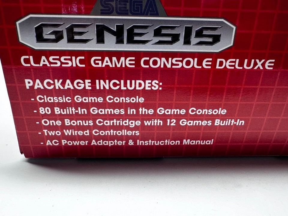 AtGames Sega Genesis Classic Mini Game Console Deluxe w/92 Games ...