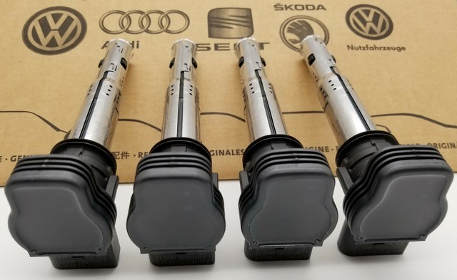 🔥SET 4x NEW OEM Jetta Audi A4 A5 A6 2.0T CBFA CCTA Ignition Coils ...
