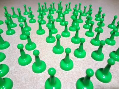 Lot of 50 Green Colored Game Pawns Gaming Casino *Fast Ship* | eBay
