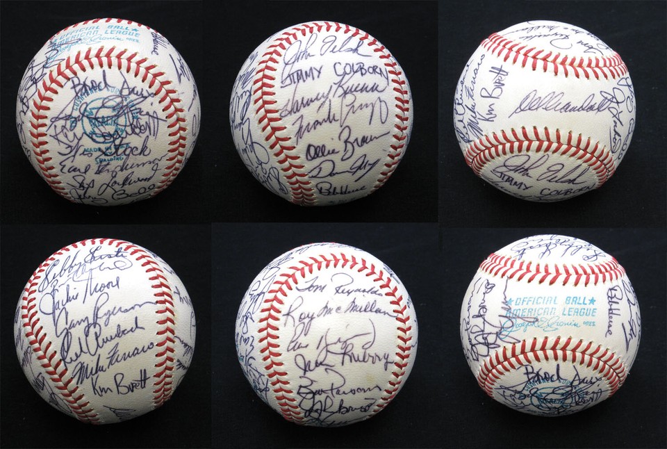 1972 Milwaukee Brewers team-signed baseball 30 signatures/autographs ...
