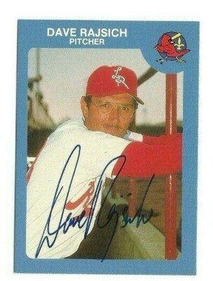 Dave Rajsich 1986 Louisville Redbirds auto autographed signed card ...