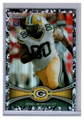 Jerel Worthy 2012 Topps Chrome Camo Parallel RC SP /499 #93 - GB ...