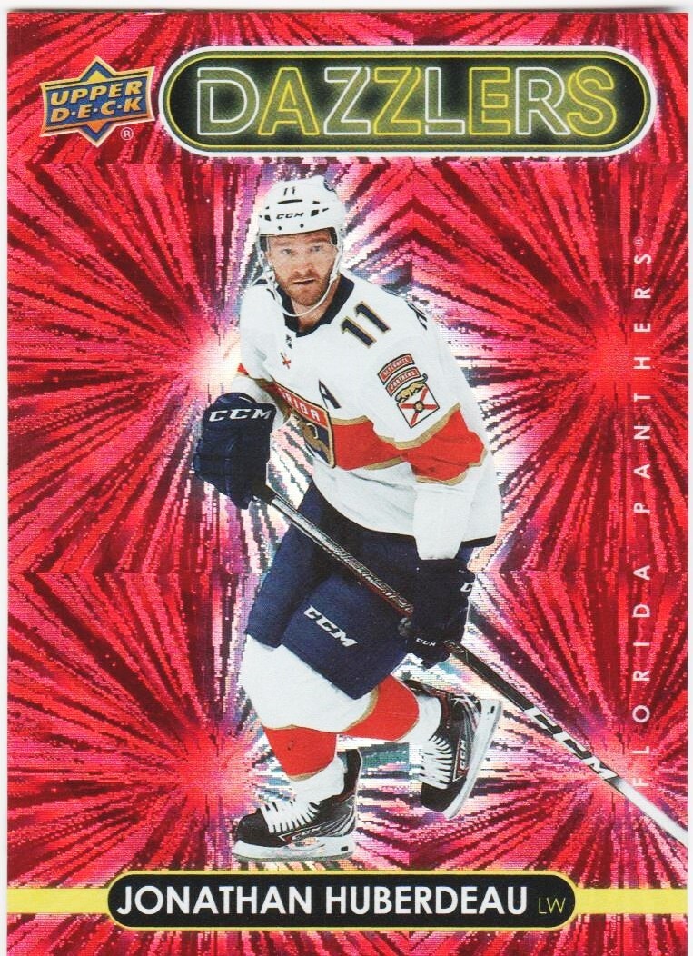 JONATHAN HUBERDEAU 21-22 UPPER DECK UD RED DAZZLERS CARD # DZ-22 NHL ...