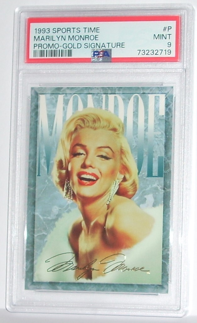 1993 Sports Time Marilyn Monroe P Promo Gold Signature MINT PSA 9 ...