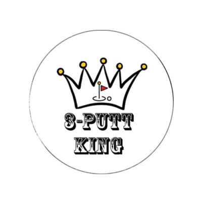 3 Three Putt King Golf Ball Marker Novelty Gift | eBay