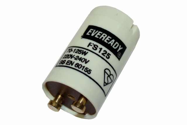 Genuine EVEREADY Fluorescent Tube Starter Light Bulb Lamp Fs125 70-125w ...