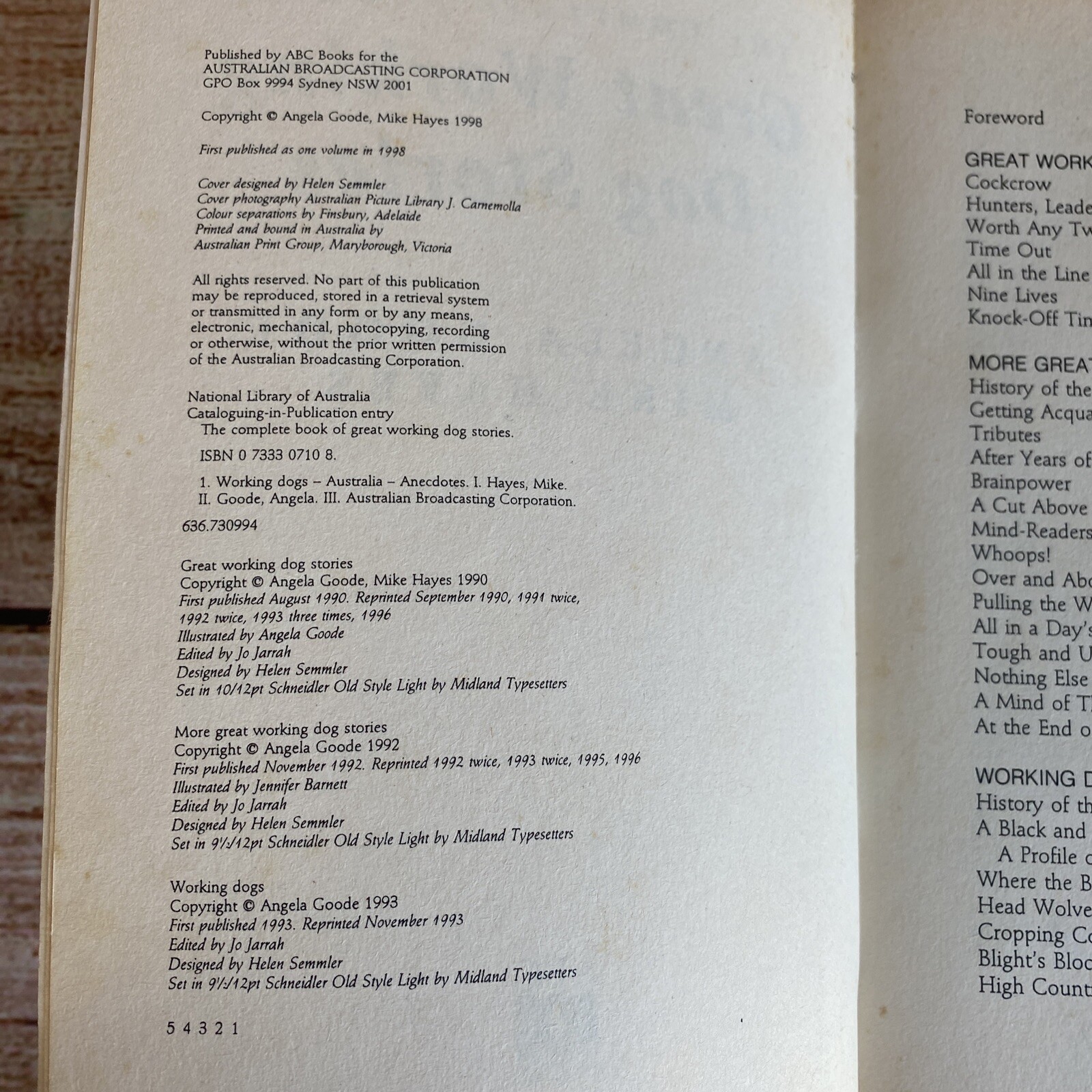 Complete Book of Great Working Dog Stories by Angela Goode, Mike Hayes ...