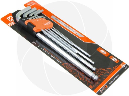 9pc Extra Long Arm Allen Hex Ball End L Key Set Metric 1.5-10mm Hexagon ...