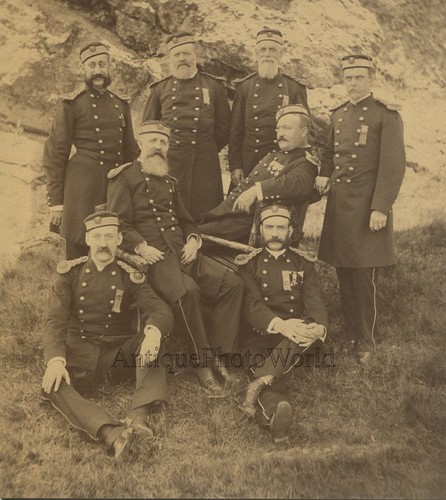 German officers group with orders medals antique 1880s photo | eBay