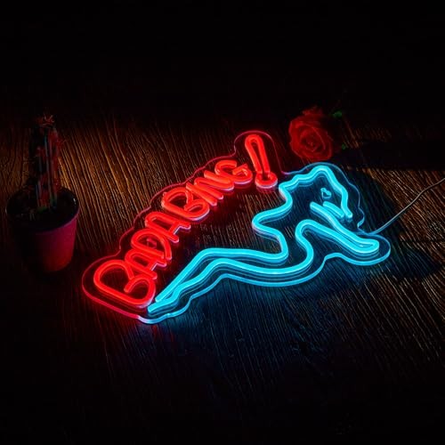 Bada Girls Neon Sign for Wall Décor Dimmable Bing Sopranos LED Neon Red ...