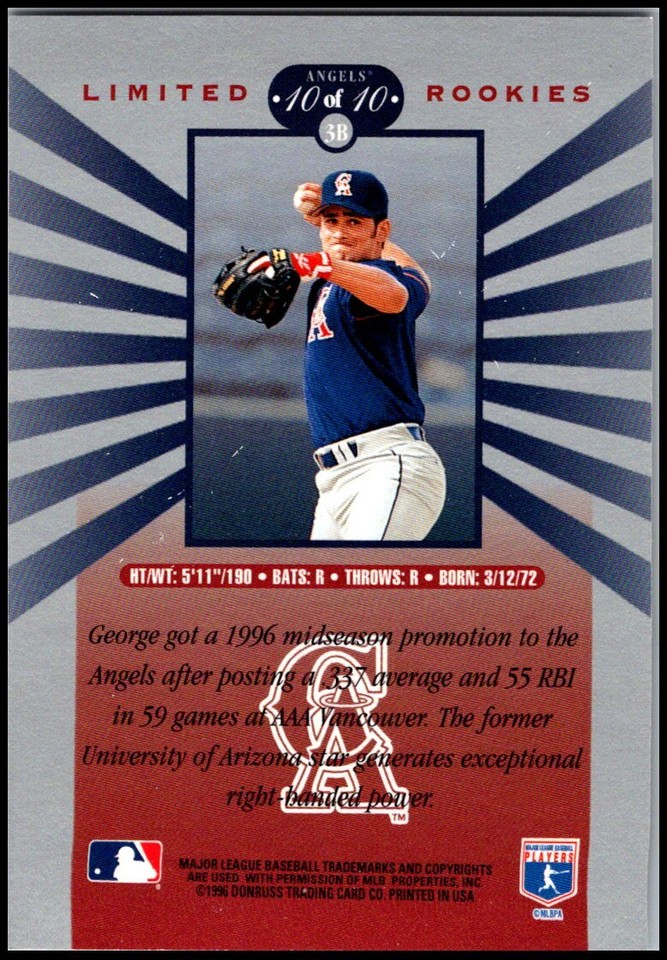 1996 Leaf Limited Rookies RC #10 George Arias FREE SHIPPING! | eBay