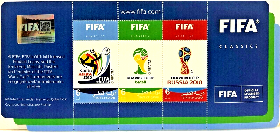 FIFA WORLD CUP 'Qatar2022' - 11 STAMP SHEETS LOT (ARAB CUP INCLUDED ...
