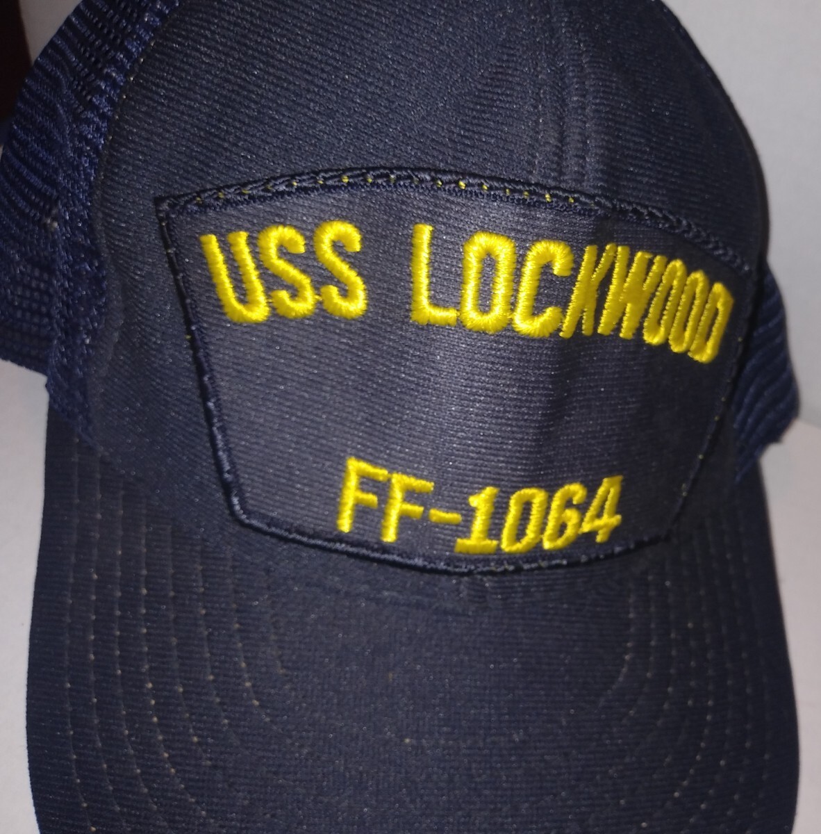 Navy USS LOCKWOOD FF-1064 Trucker Style Snapback Adjustable Hat Cap ...