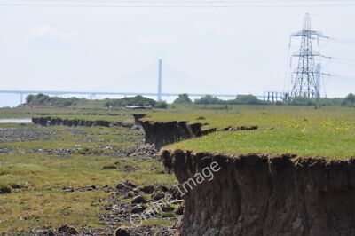 Photo 6x4 Coastal erosion on the Wye estuary Chepstow/Cas-Gwent c2010 ...