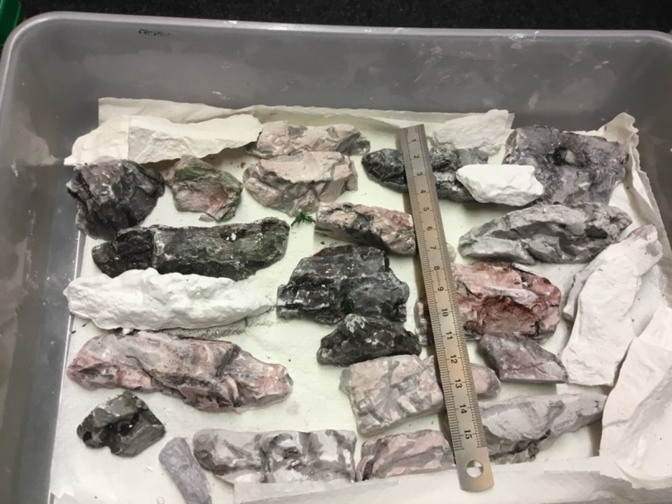 Custom Painted rocks for Diorama, model railways, Role playing ...