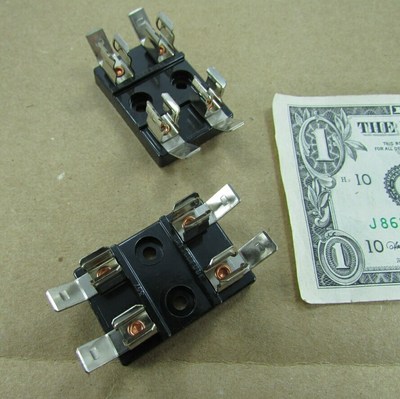 2 LittelFuse 357-002 2 Position Fuse Holders 1/4 x 1-1/4 Quick Connect ...