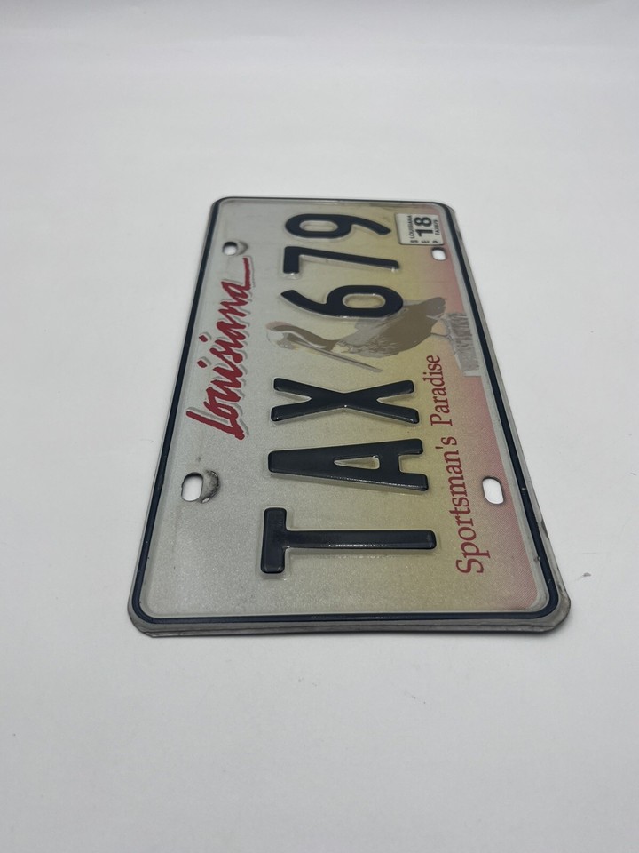 2018 LOUISIANA LICENSE PLATE PELICAN/SPORTSMAN’S PARADISE TAX 679 | eBay