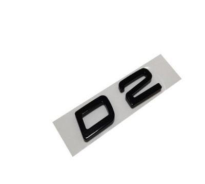 For VOLVO D2 Glossy Black Rear Boot Trunk Emblem Sticker Letter Badge ...