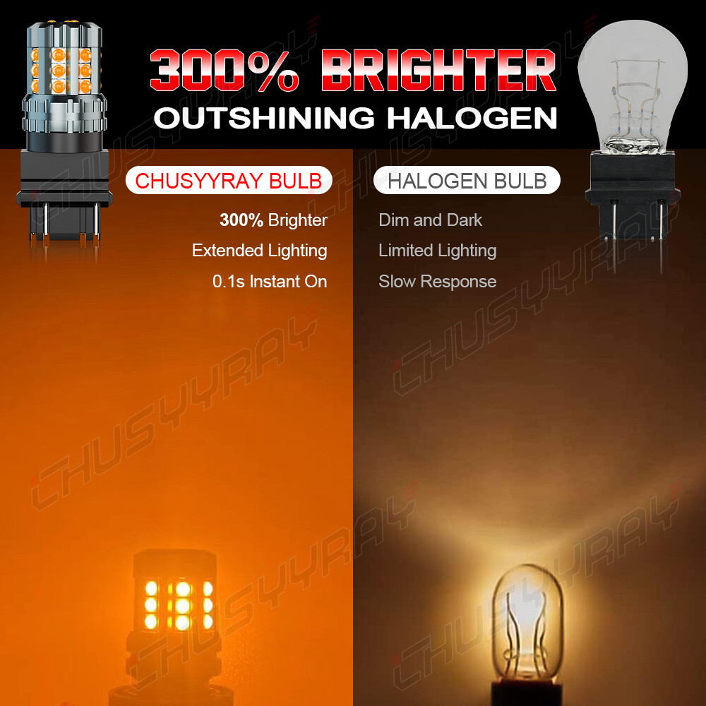 3000K Amber LED Bulbs 3157A For Ram 1500 2500 3500 Turn Signal Light | eBay