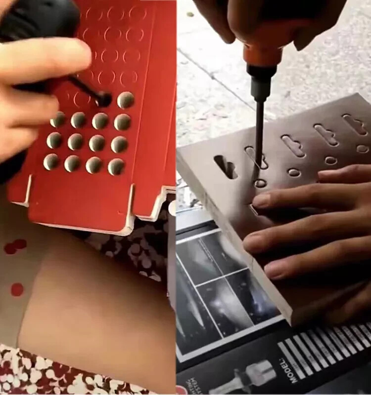 Pneumatic Waste Hole Removal Machine Air Palm Hammer Cardboard Inner ...