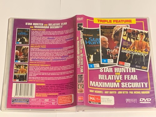 STAR HUNTER +RELATIVE FEAR + MAXIMUM SECURITY (DVD , MA 15+) | eBay