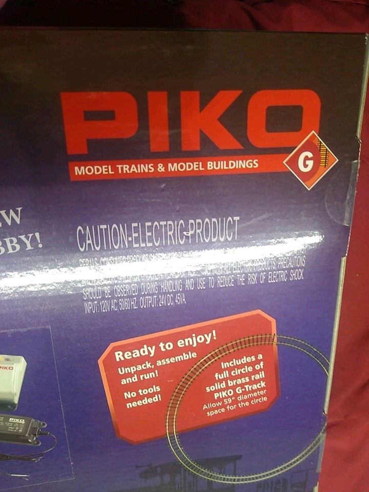 PIKO 38151 Complete G Scale Starter Train Set Outdoor And Indoor NIB ...