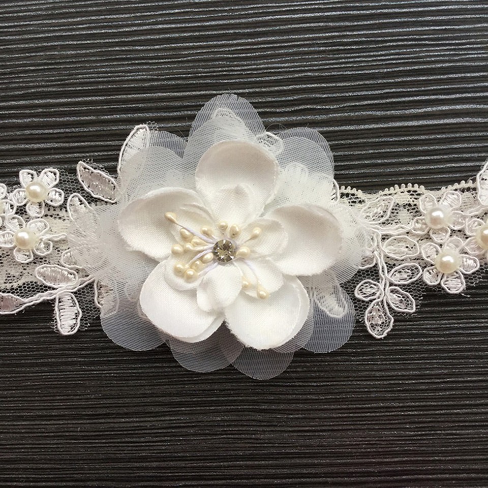 Wedding Bridal Women Lace Floral Leg Ring Stretch Prom Garters for ...