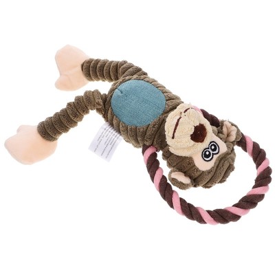 Pet Dog Chew Toy Puppy Teething Toy Cute Monkey Shaped Dog Biting Toy ...