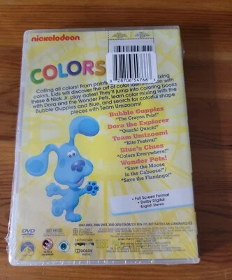 Nickelodeon Let's Learn Colors DVD Blues | Grelly USA