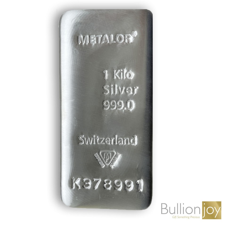 Kilo Silver Bar Metalor One Kg Pure 999 Silver Bar with Certificate | eBay