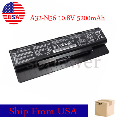 A31-N56 A32-N56 A33-N56 Battery for Asus B53A N46VJ N46VZ N56D N56VJ ...