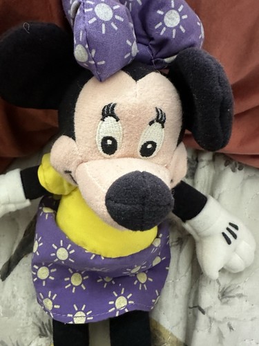 minnie mouse stuffed Purple Dress Sun Disney Store | eBay