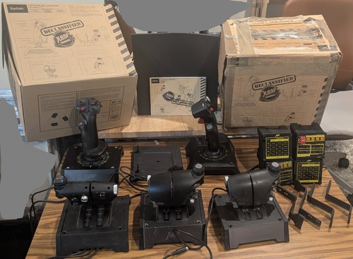 Saitek X65f HOTAS - multiple sets of sticks (2) and throttles (3) w ...